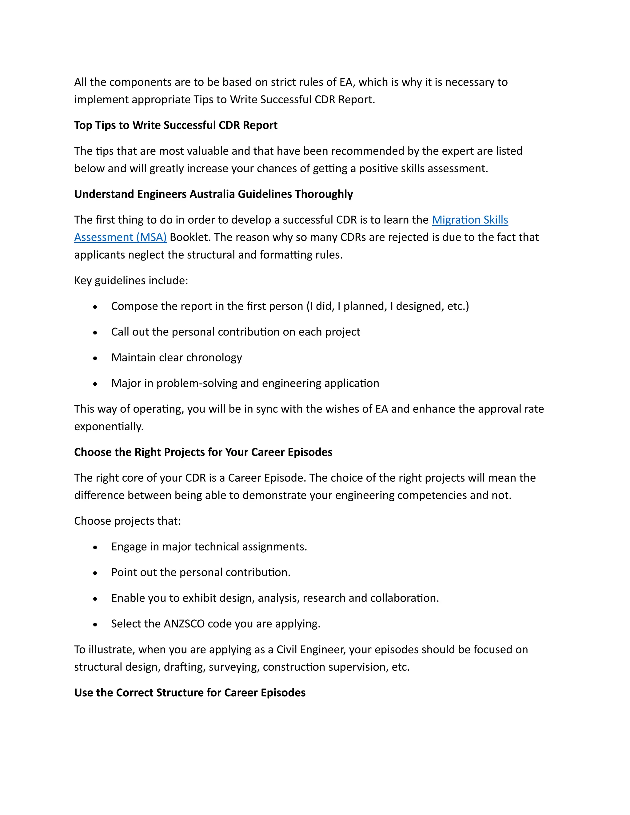 Tips to Write Successful CDR Report: A Guide for Engineers | PDF
