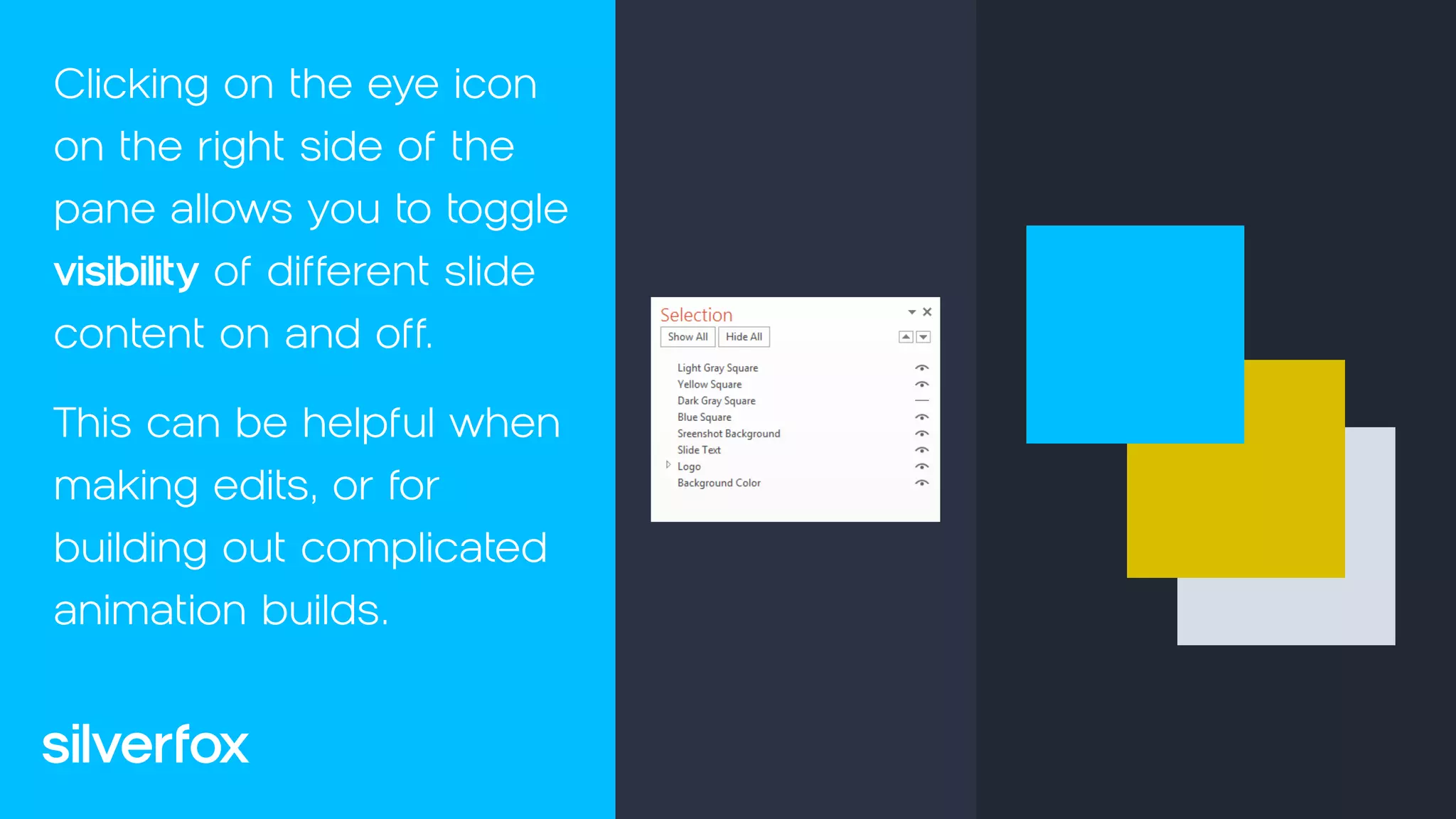 PowerPoint Selection Pane | PPTX