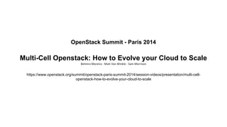 Tips Tricks and Tactics with Cells and Scaling OpenStack - May, 2015 | PPT