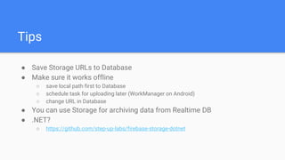 Tips & tricks for Firebase storage and Firebase functions | PPTX