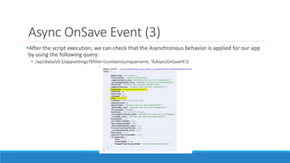Tips and Tricks for new async web client capabilities on model driven apps | PPTX