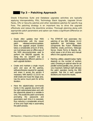 Tips_Tricks_for_Oracle_E-Business Suite_Database_Upgrade.pdf | Databases | Computer Software and ...