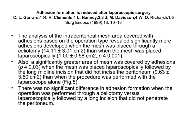 Tips & Tricks in Laparoscopic Adhesiolysis | PPT