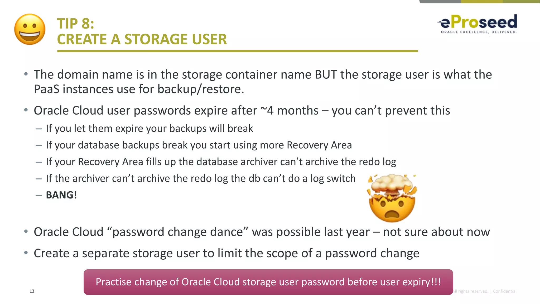 Tips & Tricks for Oracle PaaS Admins | PPT