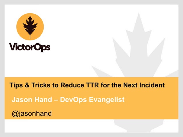 Tips & Tricks To Reducing TTR | PPT