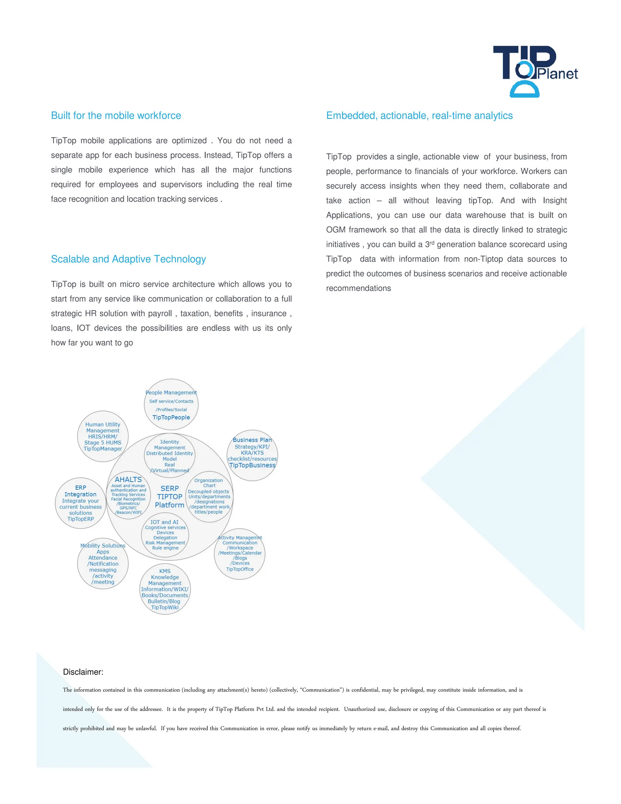 TIPTOP HRMS BROCHURE.pdf | Internet | Computing