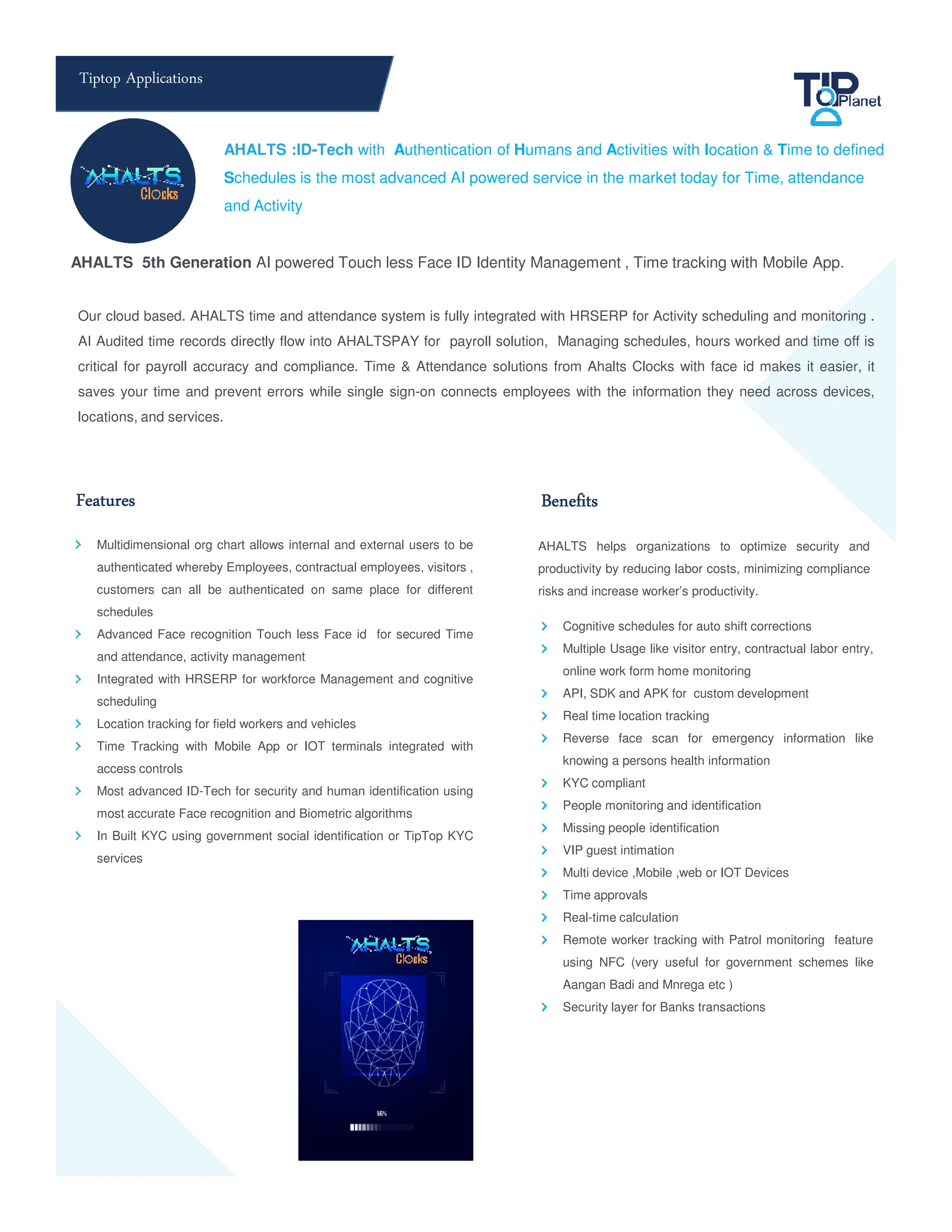 TIPTOP HRMS BROCHURE.pdf | Internet | Computing