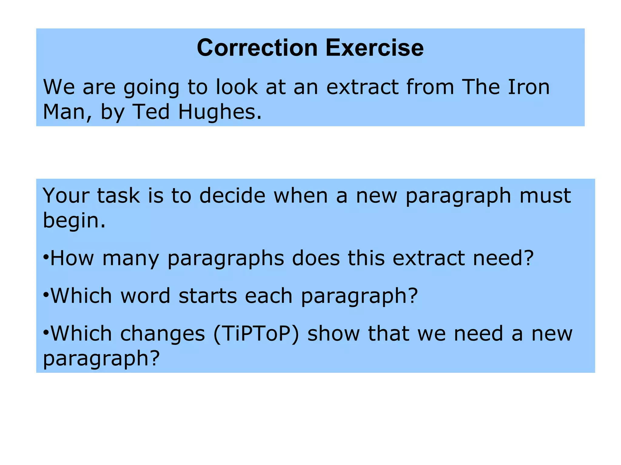 Ti p top paragraphing | PPT