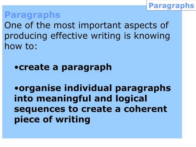 Ti p top paragraphing | PPT