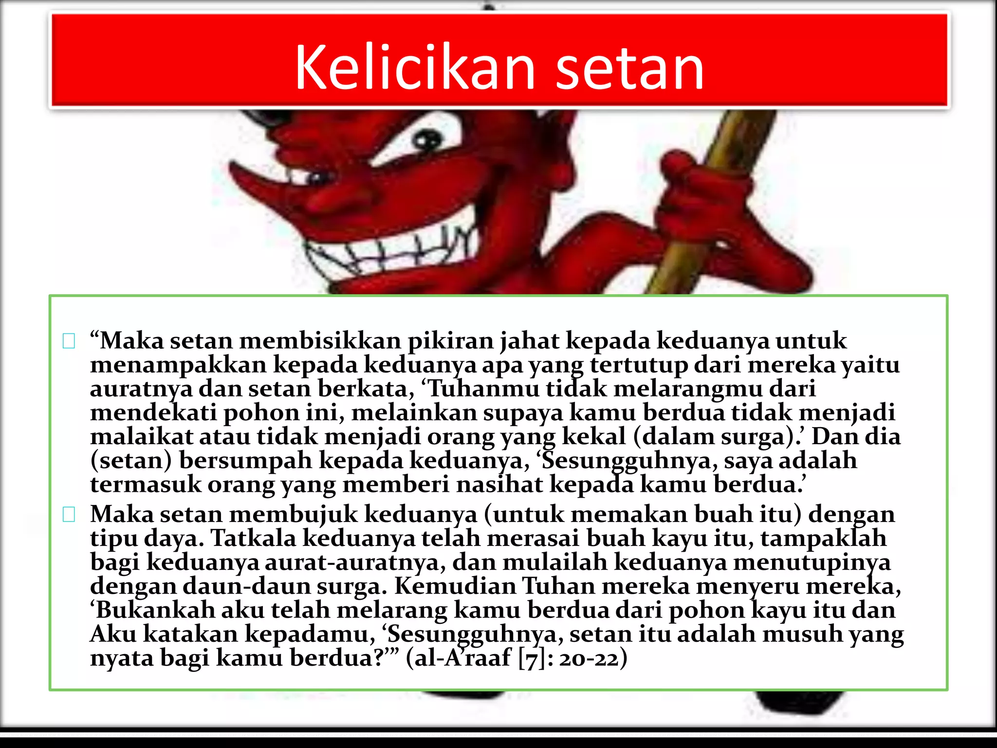 Tipu daya setan | PPTX