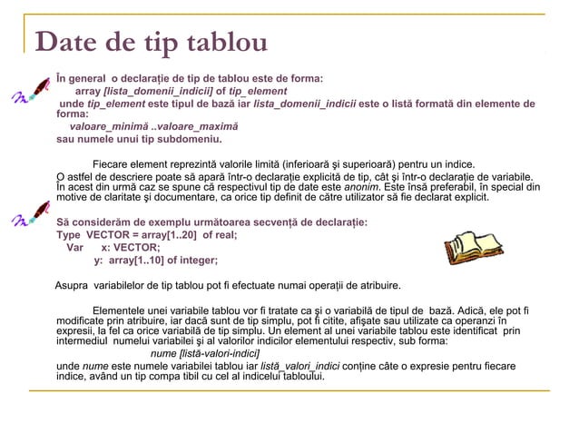 Tipul tablou | PPT