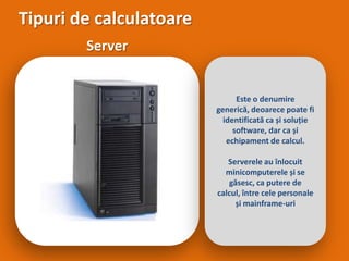 Tipuri calculatoare | PPTX