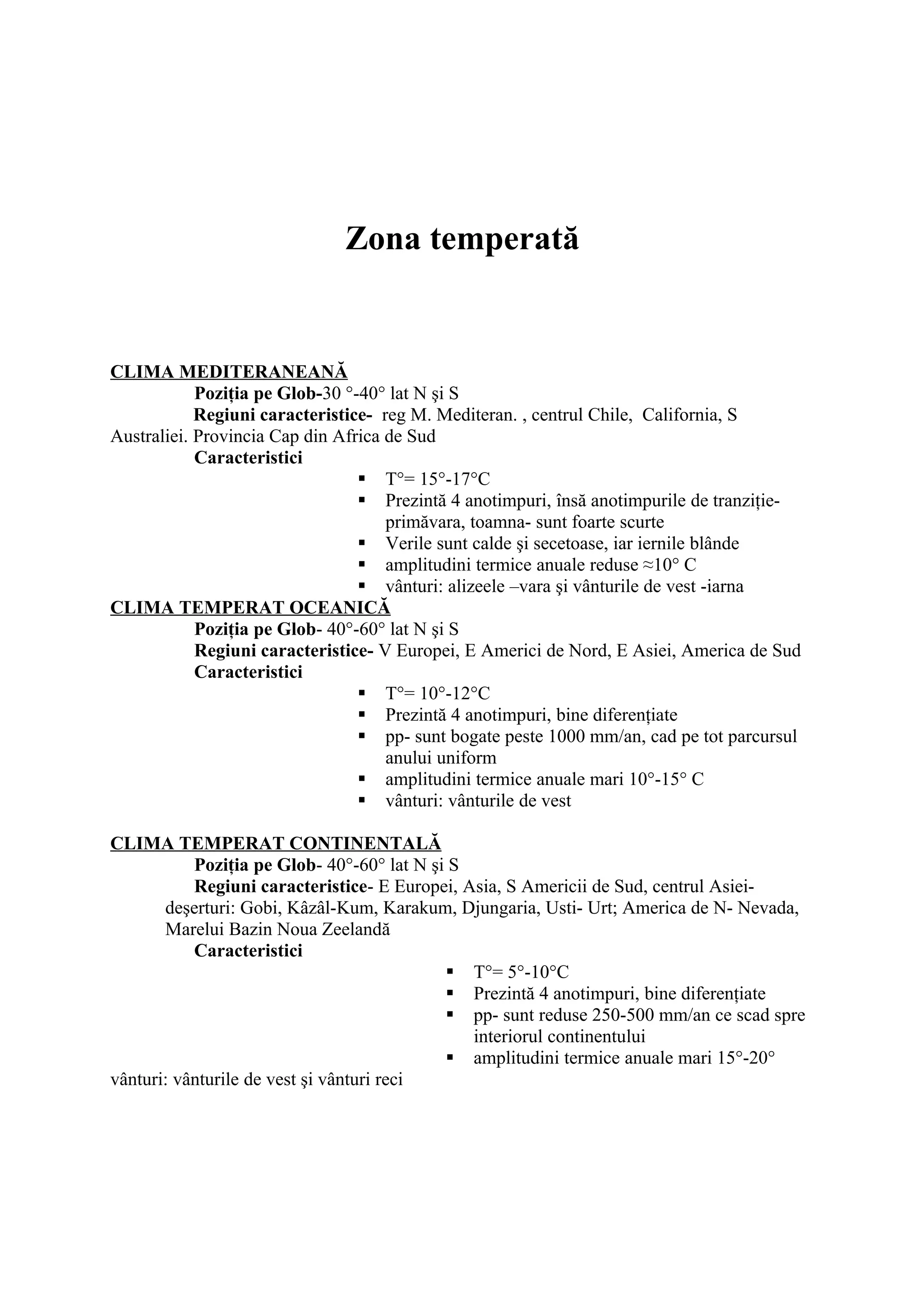 Tipuri de climate | DOC