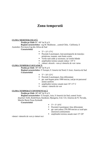 Tipuri de climate | DOC