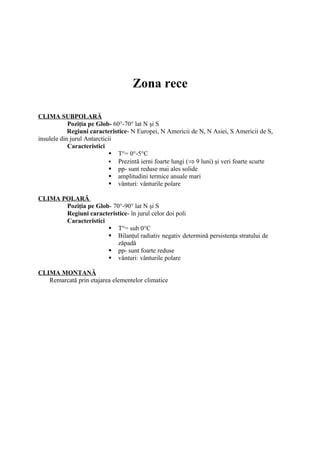 Tipuri de climate | DOC