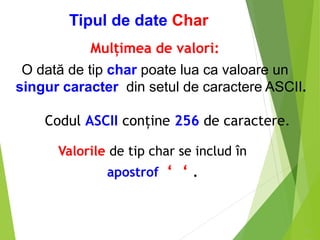 Tipuri de date simple | PPT