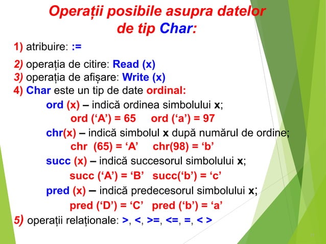 Tipuri de date simple | PPT