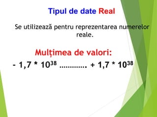 Tipuri de date simple | PPT