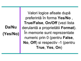 Tipuri De Date Si Proprietati | PPT