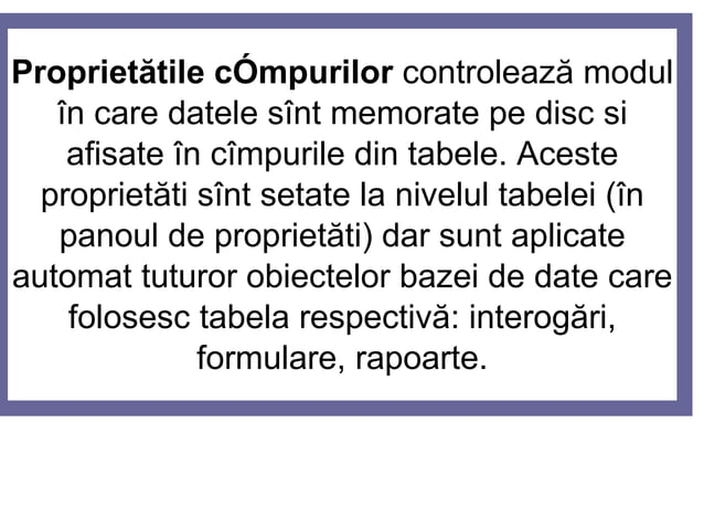 Tipuri De Date Si Proprietati | PPT