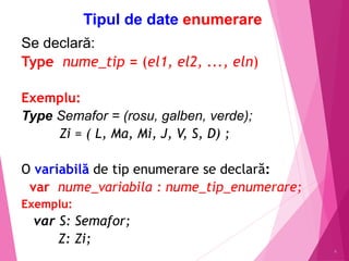 Tipuri de date definiteutilizator | PPT