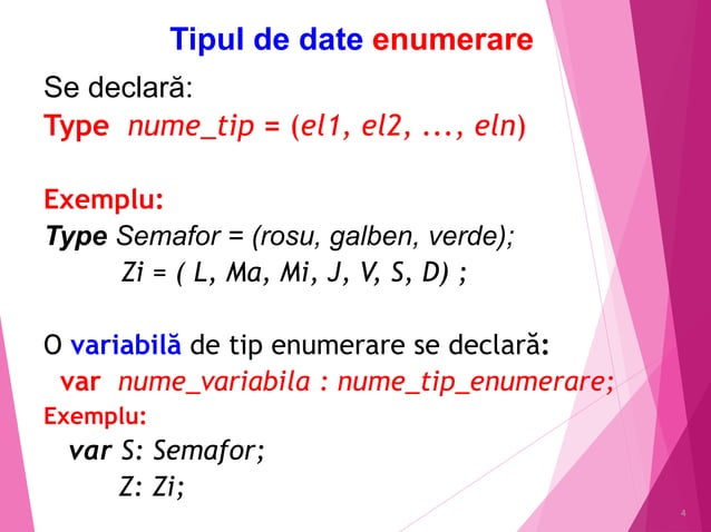 Tipuri de date definiteutilizator | PPT
