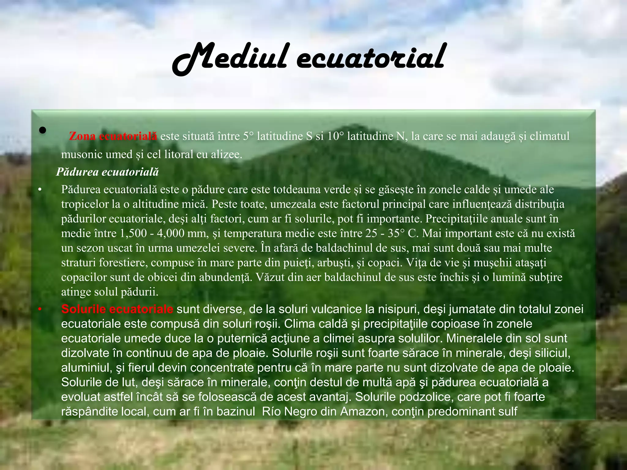 Tipuri de medi geografice | PPTX