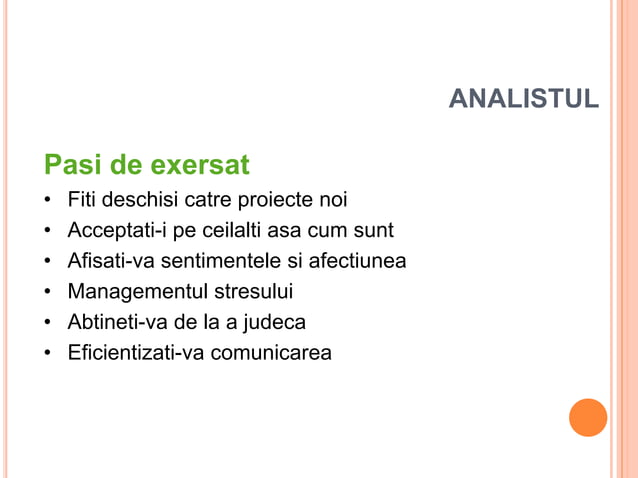 Tipuri de personalitate | PPTX