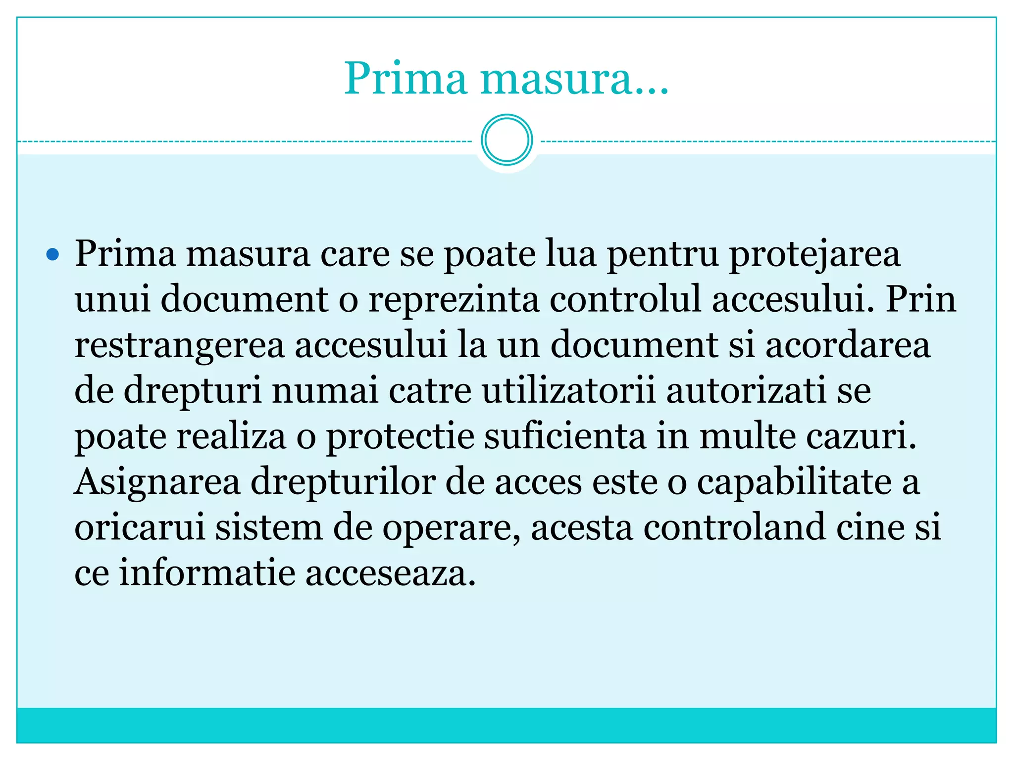 Tipuri de protectie a documentelor word | PPT
