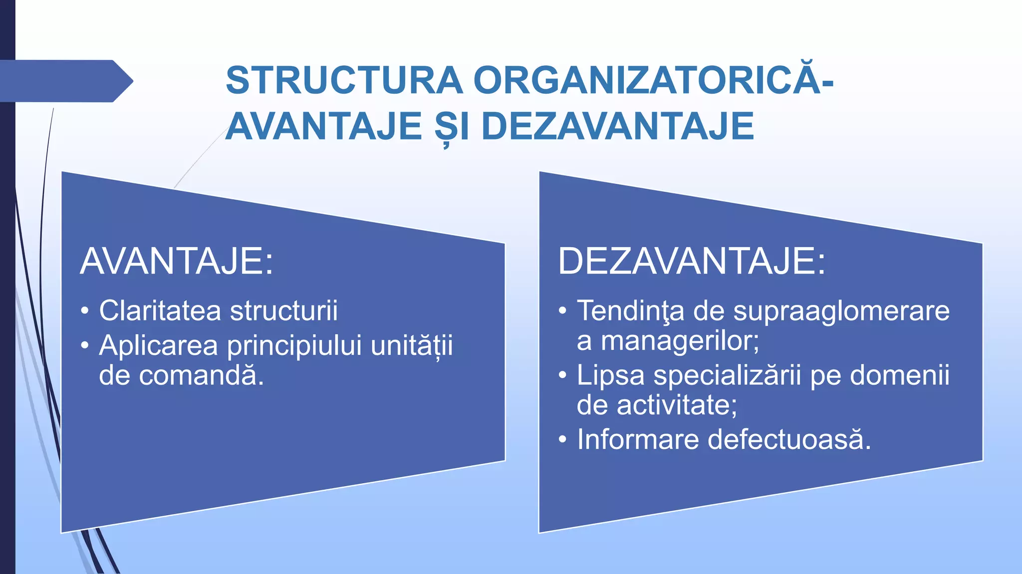 Tipuri de structuri organizatorice | PPTX