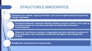 Tipuri de structuri organizatorice | PPTX