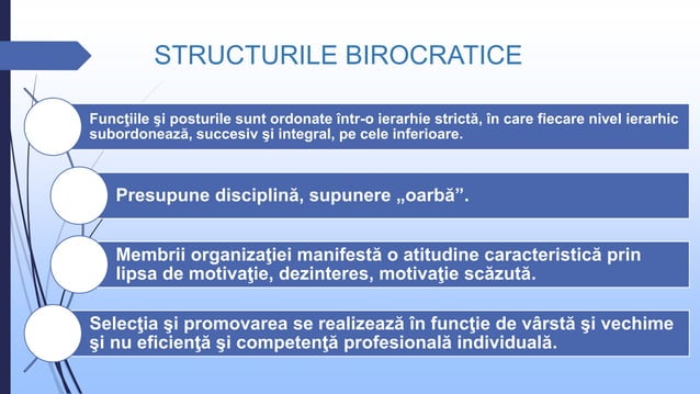 Tipuri de structuri organizatorice | PPTX