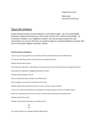 Tipuri intrebari-marketing | DOCX