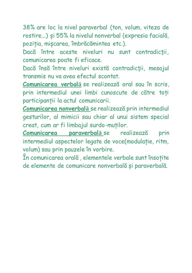 Tipurile de comunicare | DOCX