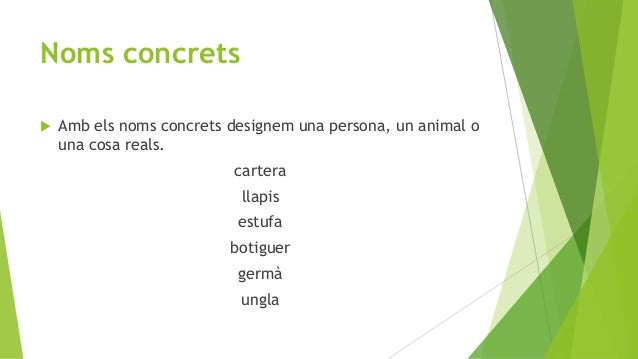 Nom Concret Exemple _ Exercices : les noms concrets et les noms ...