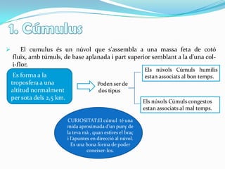 Tipus de núvols | PPTX