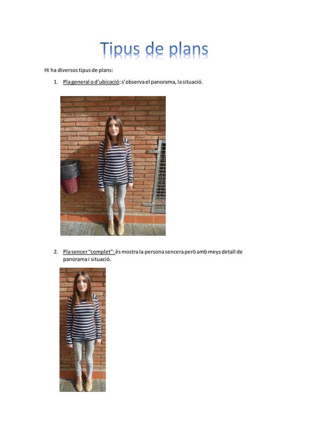 Tipus de plans | DOCX