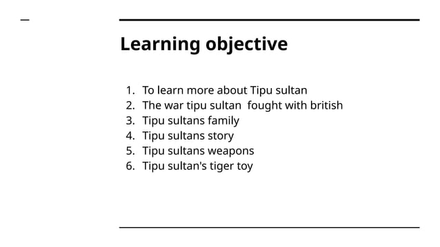 Tipu sultan explanation and information. | PPT