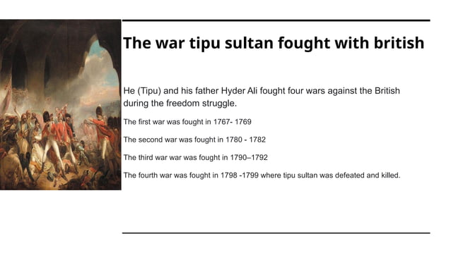 Tipu sultan explanation and information. | PPT