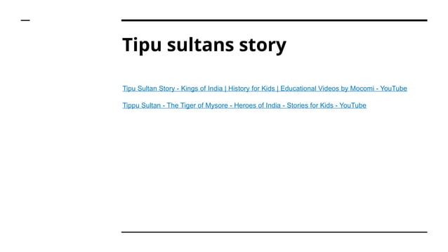 Tipu sultan explanation and information. | PPT