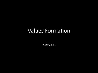 TIP Values Formation -- Service PPT | PPTX