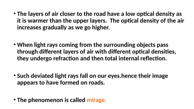 TOTAL INTERNAL REFLECTION PHENOMENON.... | PPT