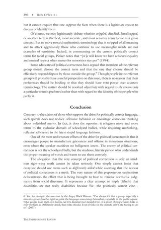 A Critique of Politically Correct Language By Ben O’Neill | PDF
