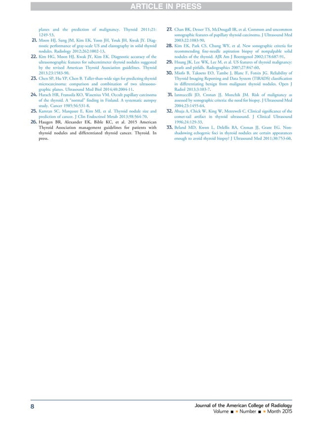 Tirads | PDF | Thyroid Disorders | Endocrine and Metabolic Diseases