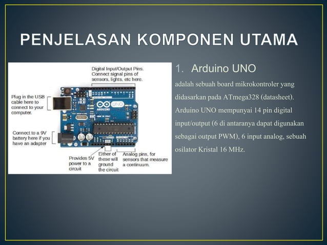 KONTROL TIRAI OTOMATIS MENGGUNAKAN LRD SENSOR DAN ARDUINO UNO | PPTX