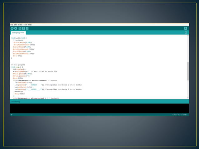 KONTROL TIRAI OTOMATIS MENGGUNAKAN LDR SENSOR DAN ARDUINO UNO | PPTX