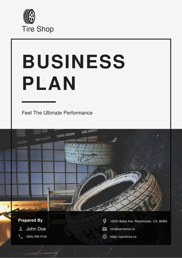 Tire shop business plan example | PDF