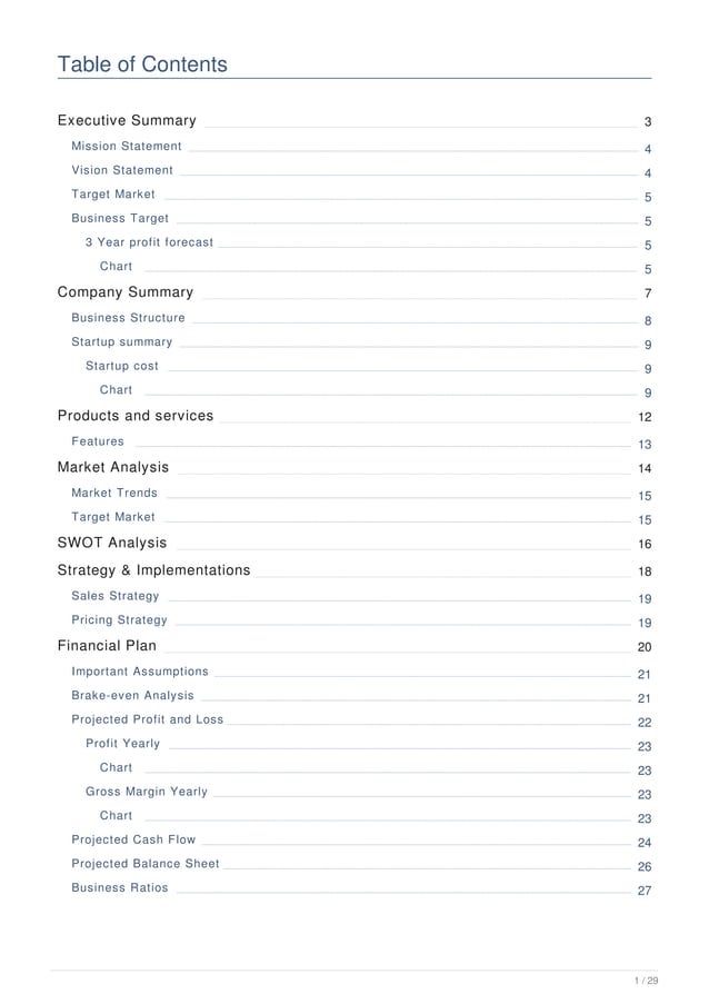 Tire shop business plan example | PDF