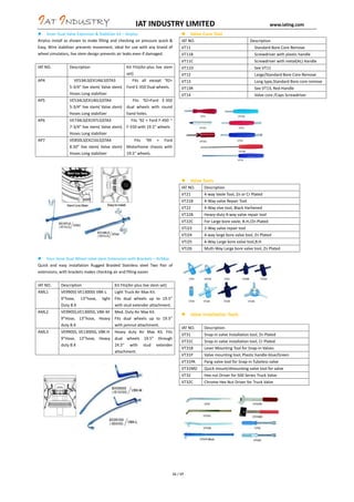 Tire valve-accessories-overview | PDF