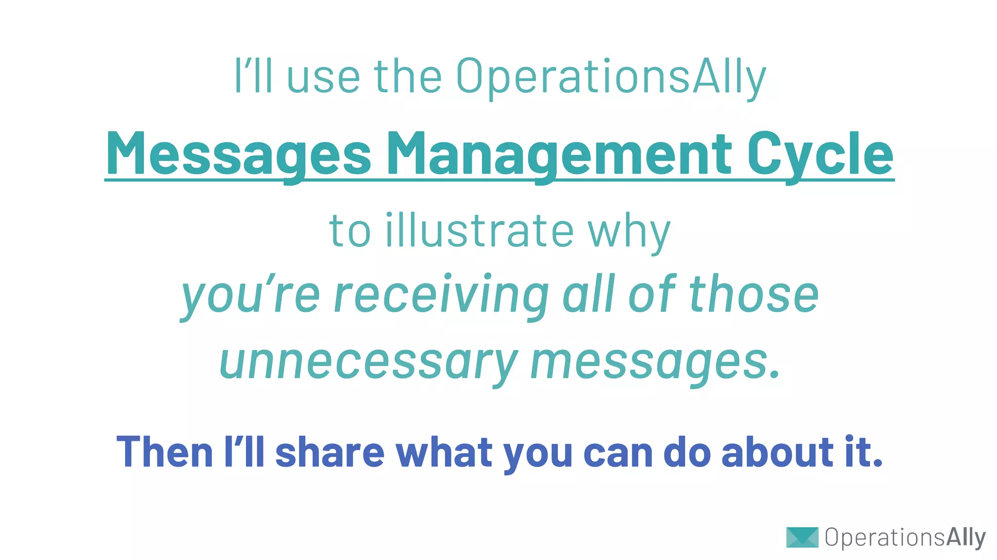 Tired of receiving unnecessary messages | PPT